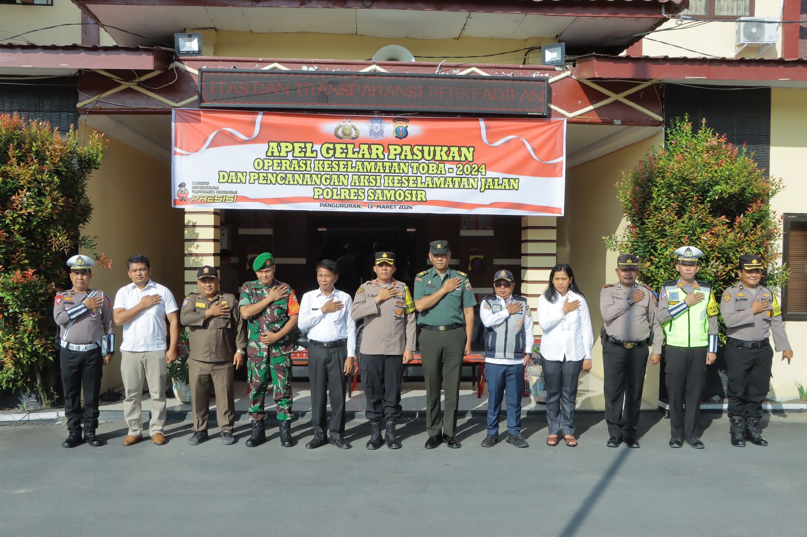 Polres Samosir Gelar Apel Pasukan dan Pencanangan Operasi Keselamatan ...